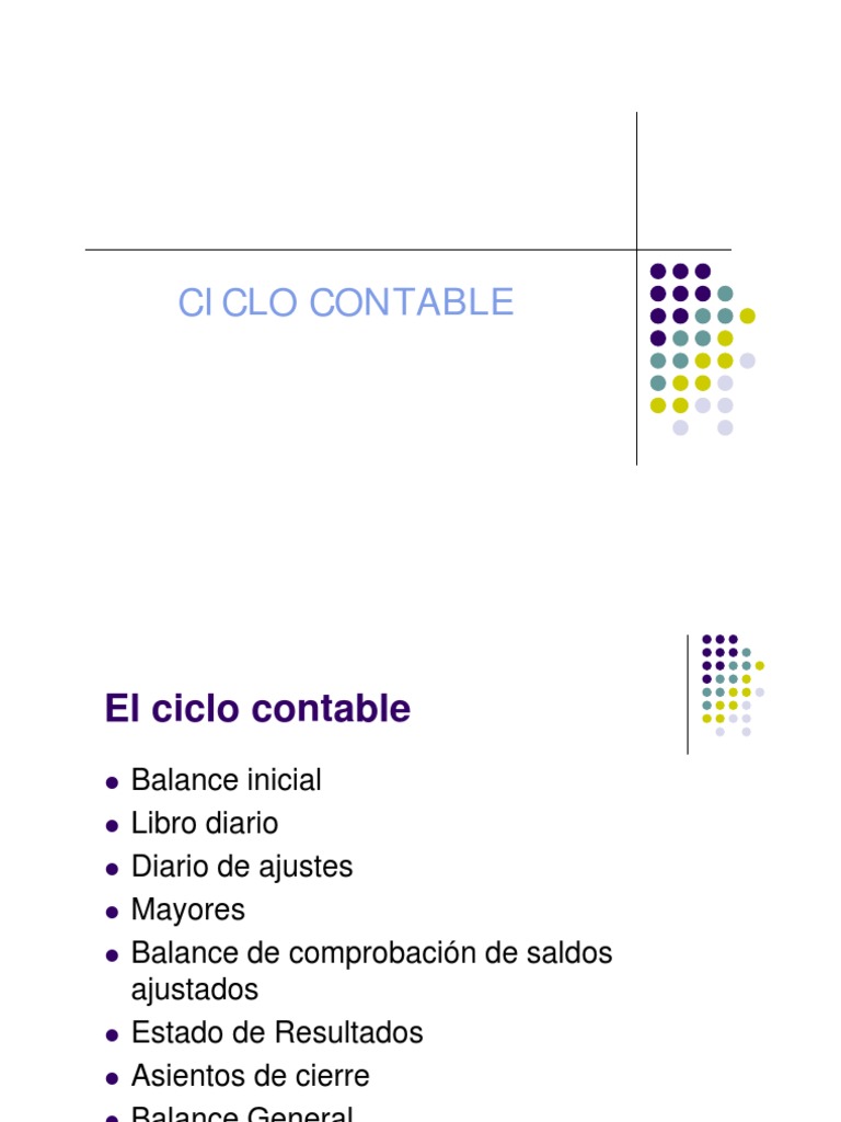 Ciclo, Principio Contables | PDF | Contabilidad | Industrias de servicio