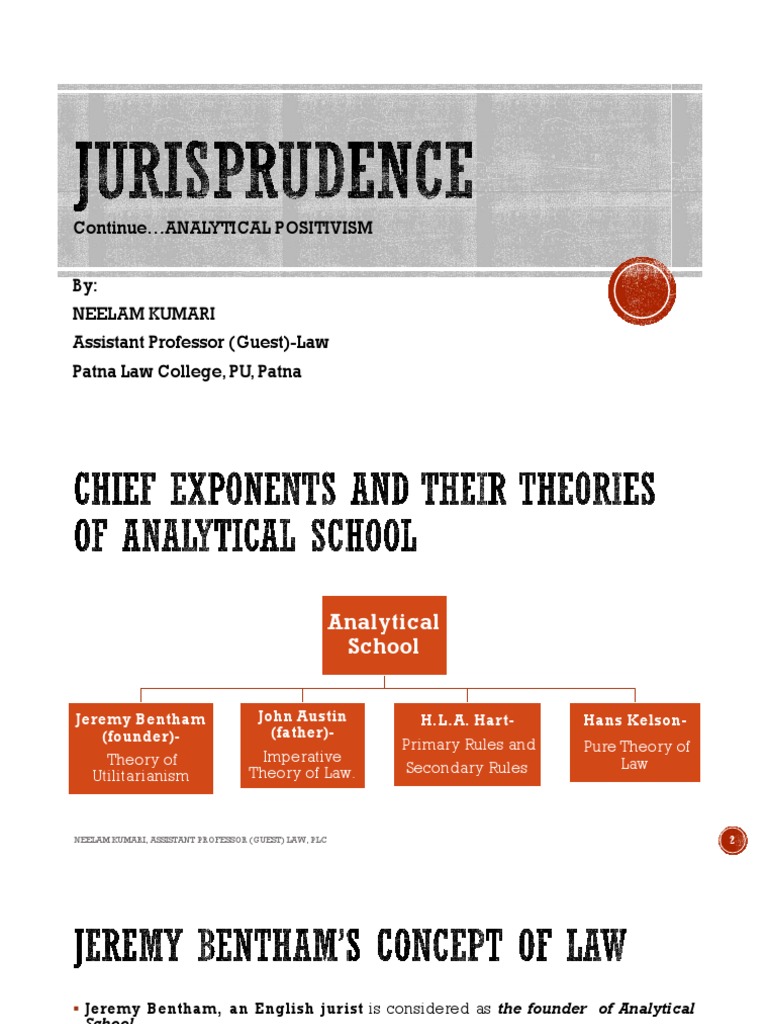 Lec 4-Jurisprudence (3rdsem) by Neelam Kumari | PDF | Jurisprudence | Utilitarianism
