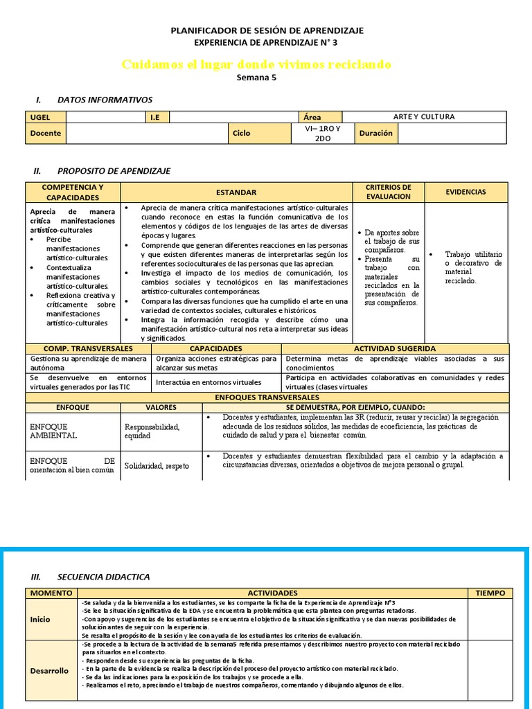 Sesión S5 1ro y 2do | PDF | Evaluación | Aprendizaje