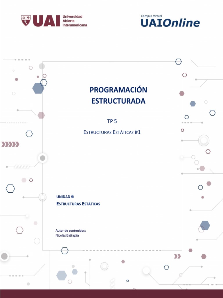 TP 5 - Estructuras Estáticas #1 | PDF