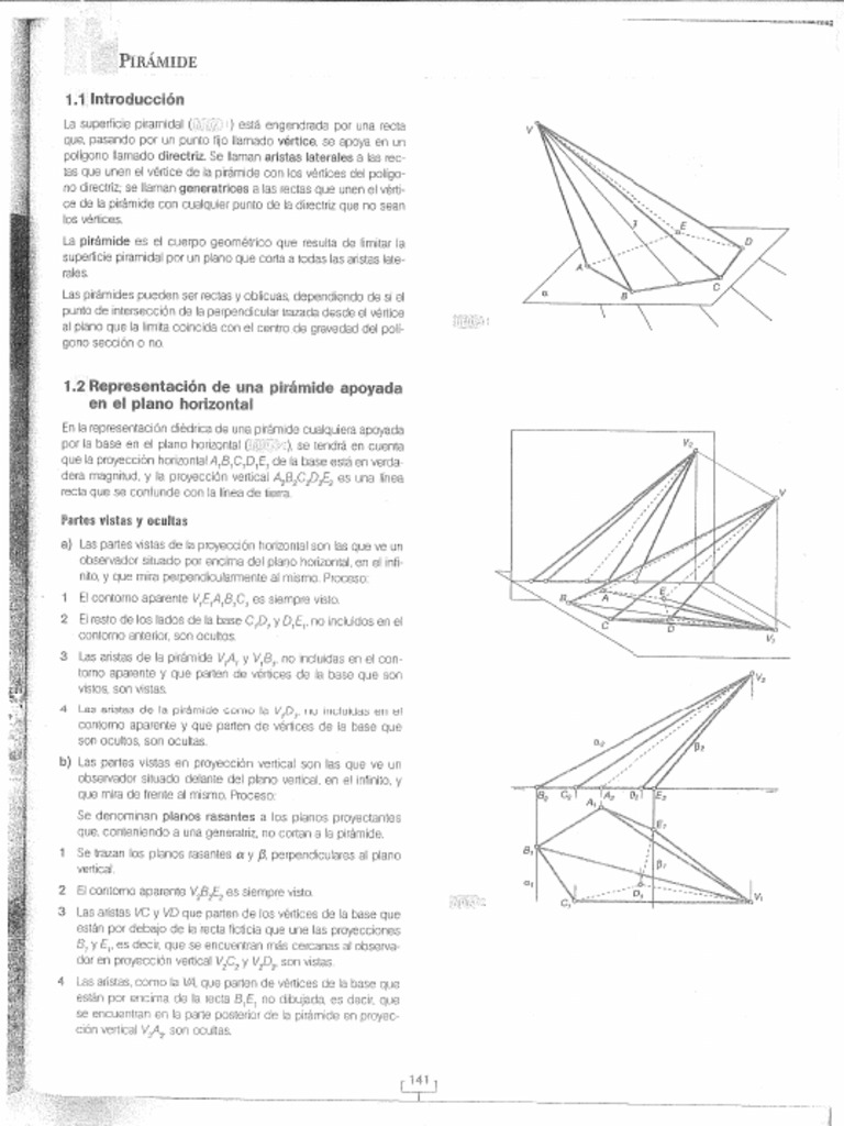 Diédrico teoría superficies radiadas | PDF