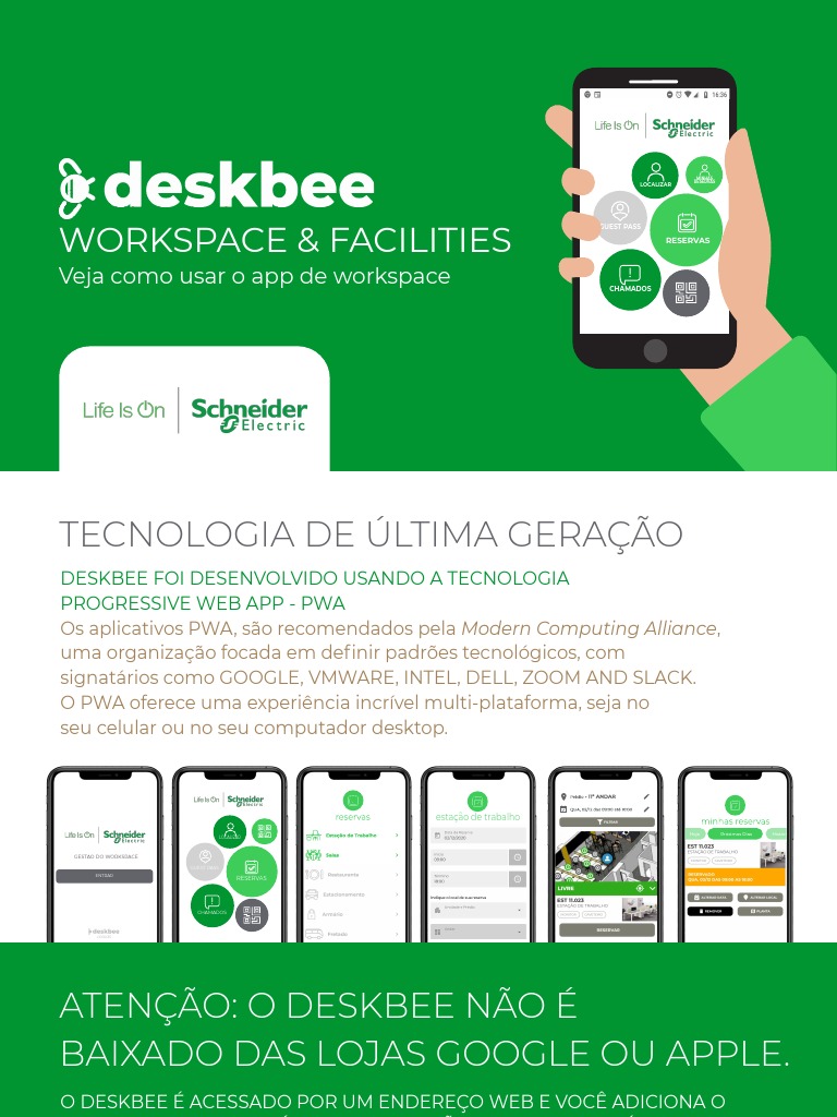 Guia Do(a) Colaborador(a) Deskbee - Schneider Electric | PDF | iPhone ...