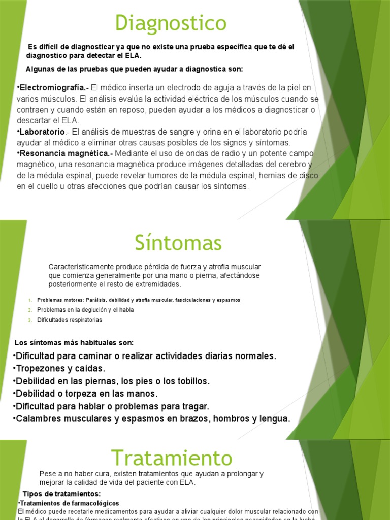 Diagnostico ELA | PDF | Causas de la muerte | Medicina CLINICA