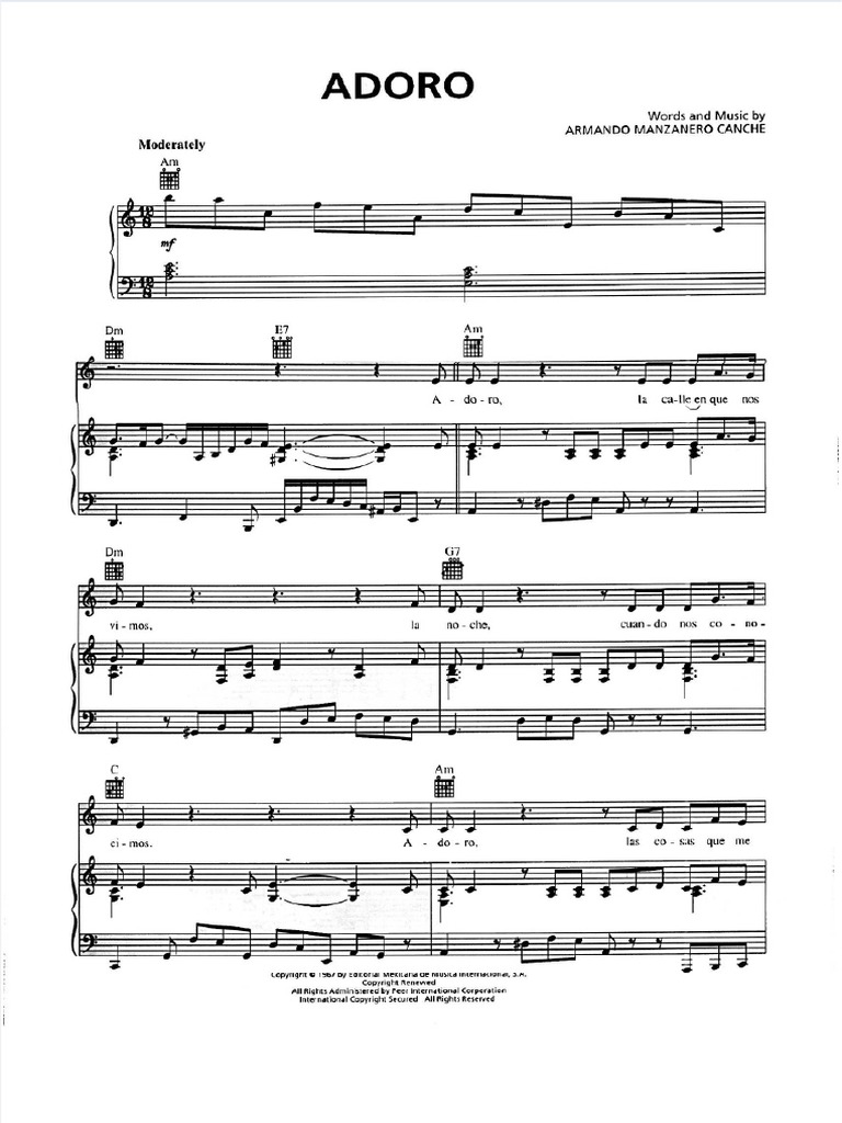 Partituras de Boleros | PDF