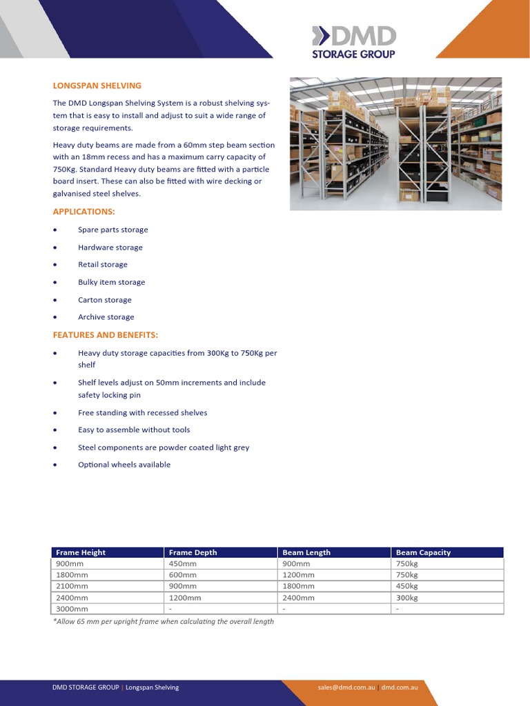 Longspan Shelving | PDF