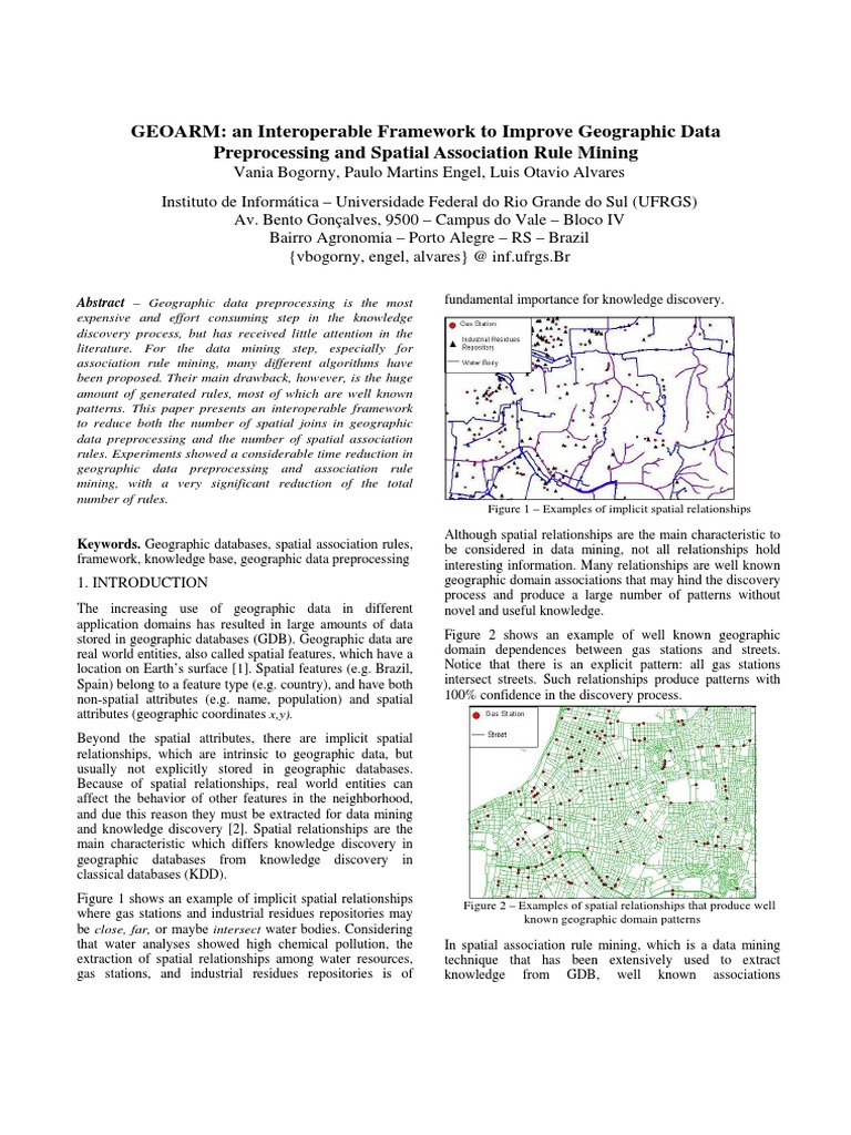GEOARM: An Interoperable Framework To Improve Geographic Data ...