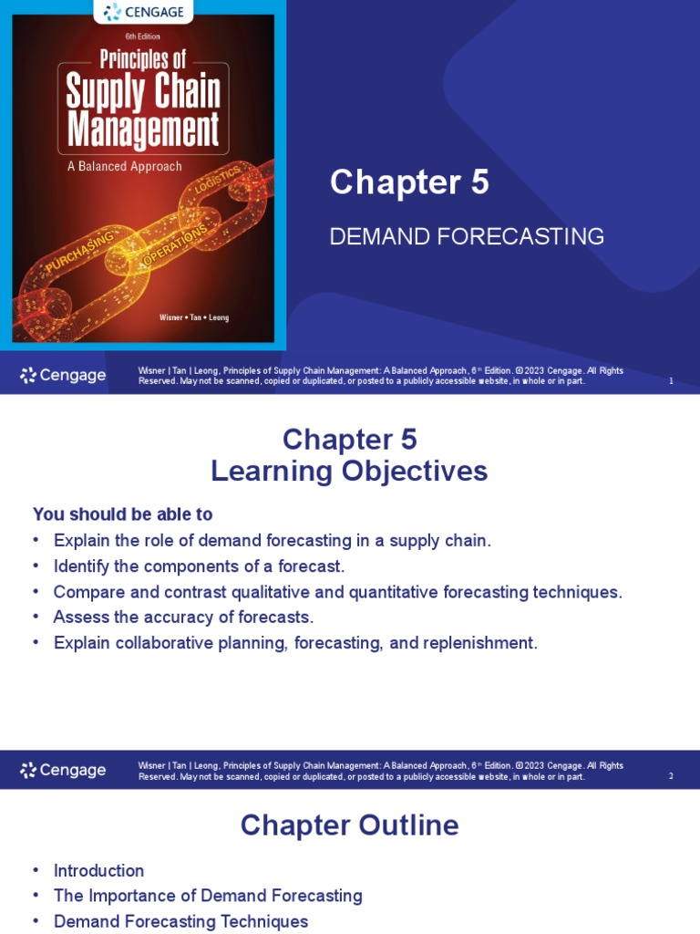 Wisner - Supply Chain - 6e - Ch05 - PowerPoint - Ce | PDF | Forecasting | Mean Squared Error