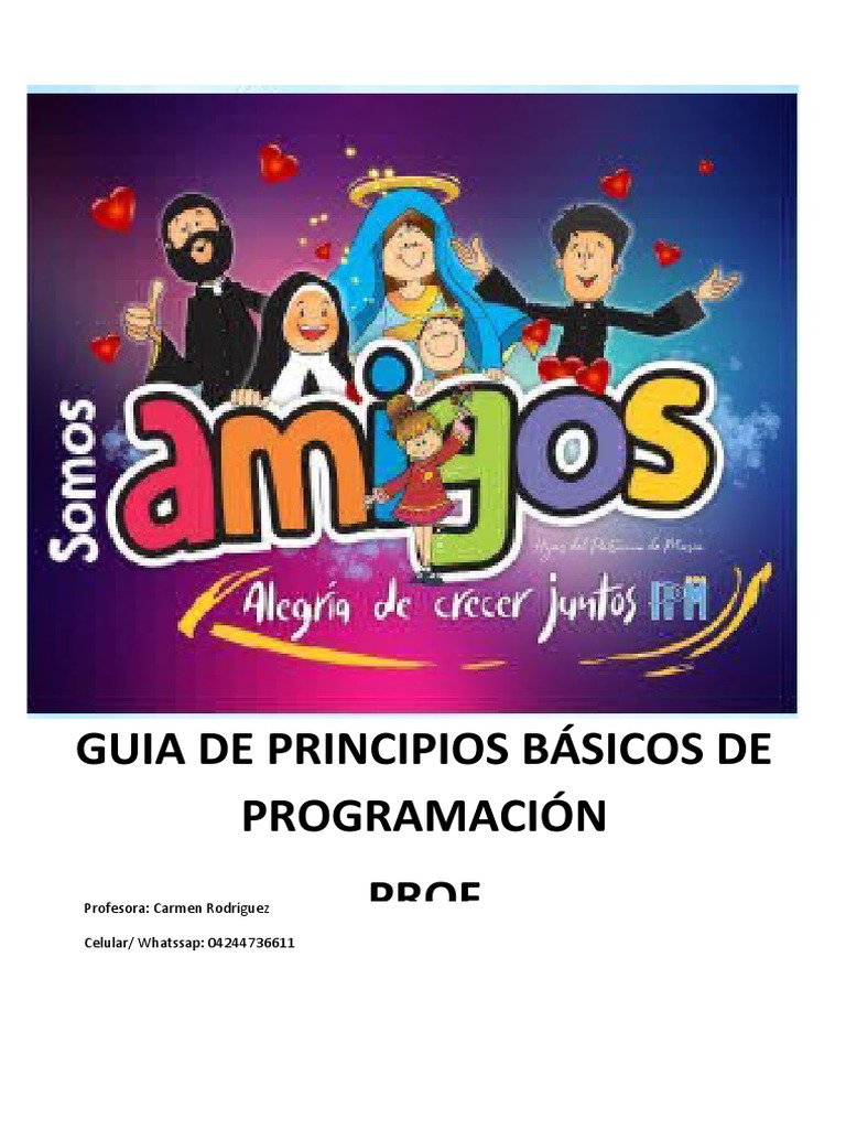 guia de fundamentos básicos de programacion I | PDF | Lenguaje de ...