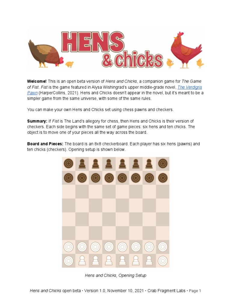 Hens and Chicks Game Rules | PDF | Abstract Strategy Games | Game Theory