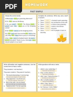 English 2 Workshop Present Simple and Past Simple | PDF | Drink | Food ...