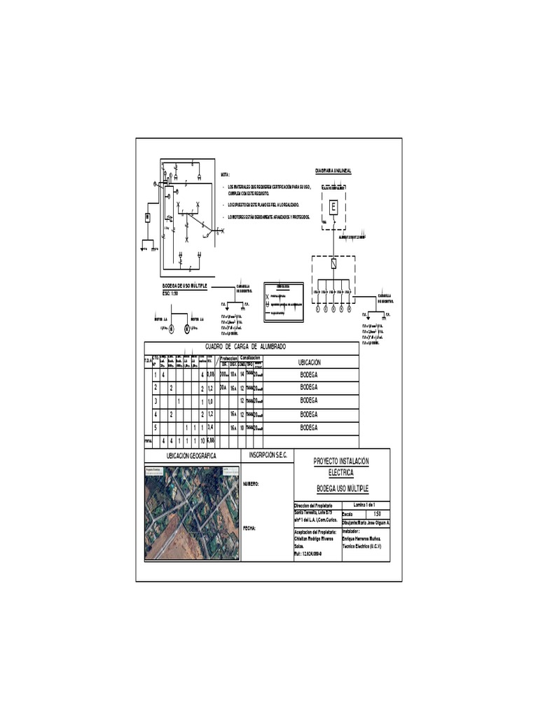 Proyecto Instalaciones Electricas (Bodega) | PDF