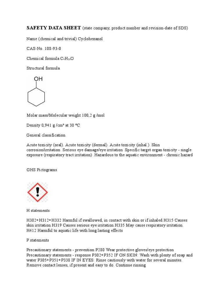 Safety Data Sheet-Organic Exp.3 | PDF | Toxicity | Chemistry