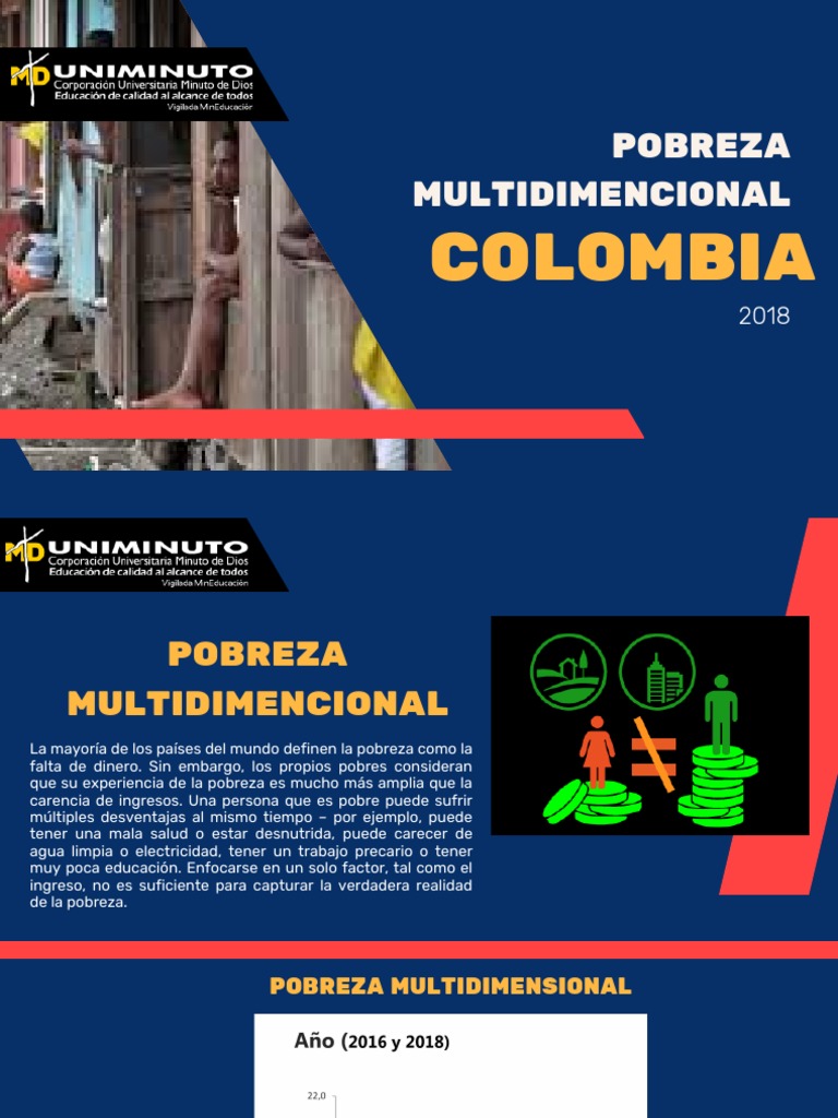 Pobreza Multidimensional En Colombia 2018 Pdf Pobreza Pobreza E
