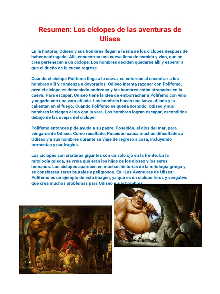 Resumen de Ulises | PDF