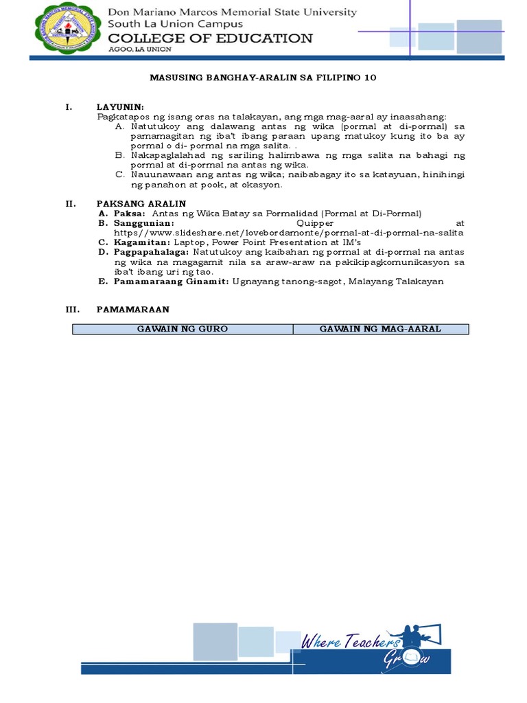 REVISED-Final-Demo-Masusing-Banghay-Aralin Kaya Mo Yan Yihhh | PDF