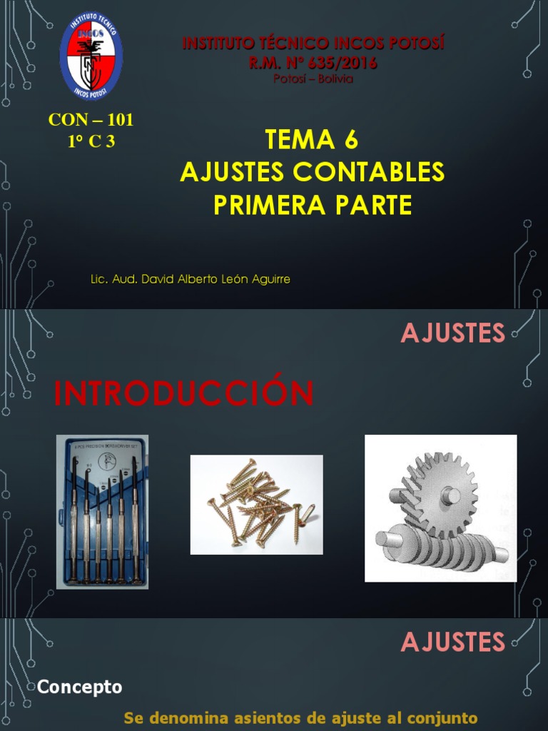 Ajustes Contables Parte 1 | PDF | Contabilidad | Servicios financieros