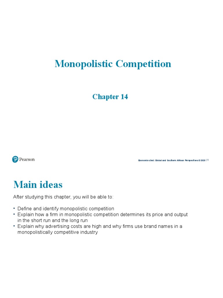 Chapter 14 - Parkin - PowerPoint | PDF | Monopoly | Profit (Economics)