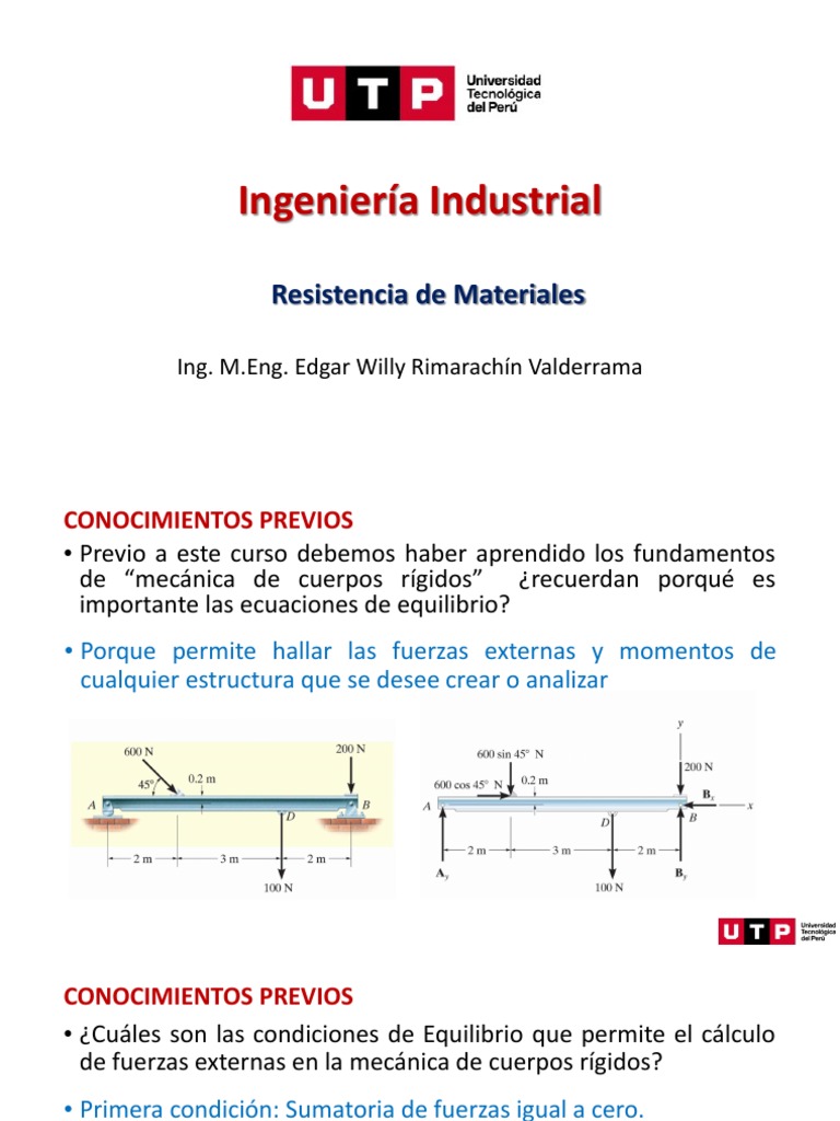 S01. S1 - Fuerzas Internas | PDF | Resistencia de materiales | Fuerza