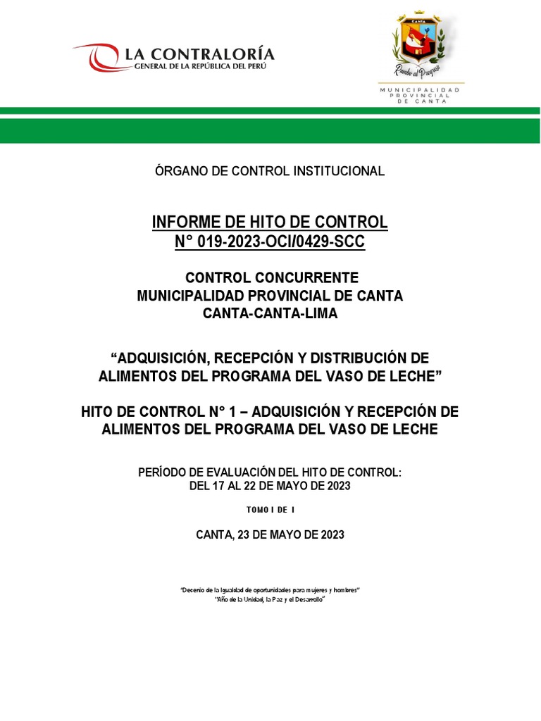 CONTROL CONCURRENTE | PDF | Seguridad alimenticia | Alimentos