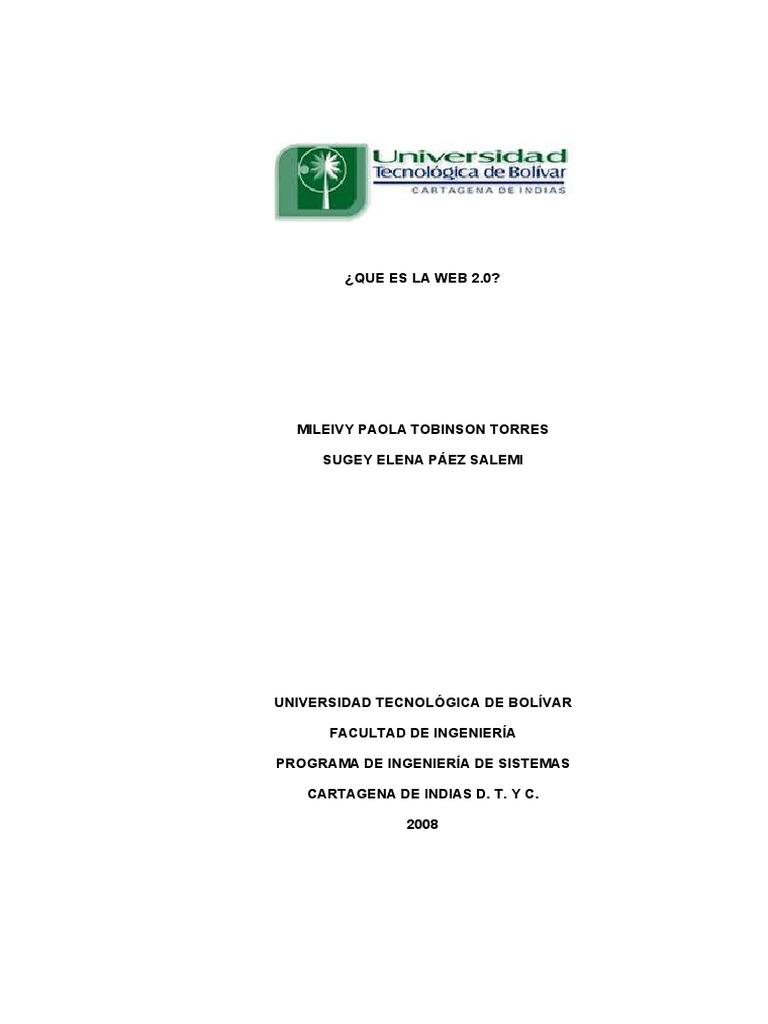 La Web 2.0 | PDF | web 2.0 | Red mundial