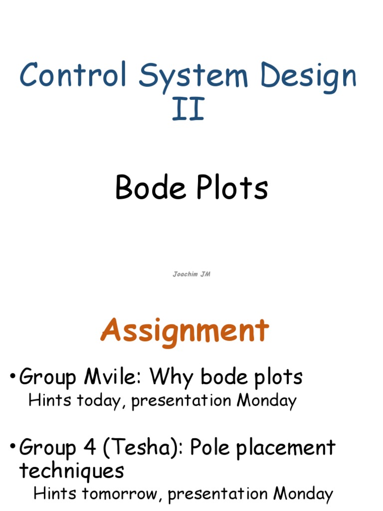Bode Plot Assignment | PDF