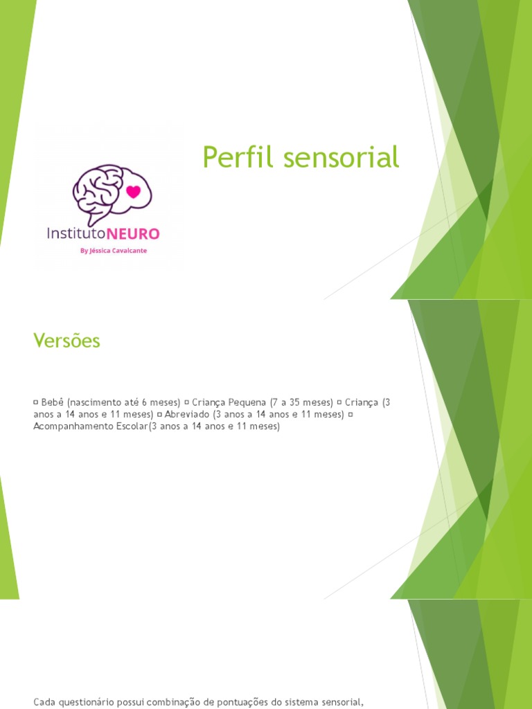 Perfil Sensorial | PDF | Estímulo (Fisiologia) | Comportamento