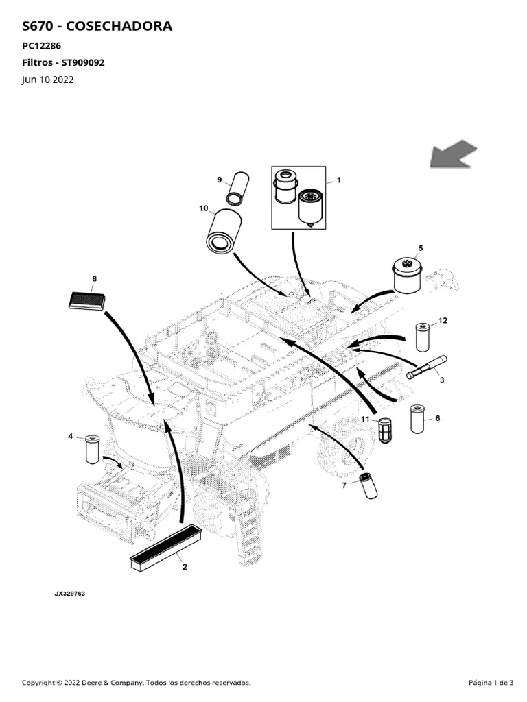 Filtros S660 - S670 | PDF | Máquinas | Vehículo de motor