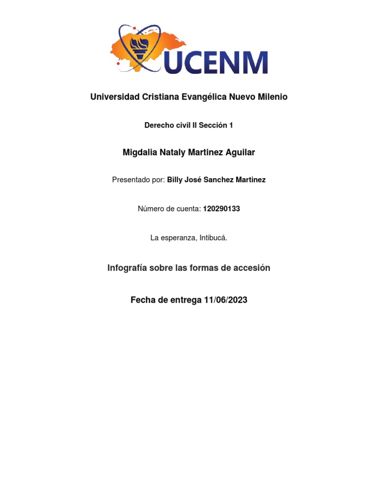 Infografía Sobre Las Formas de Accesión | PDF