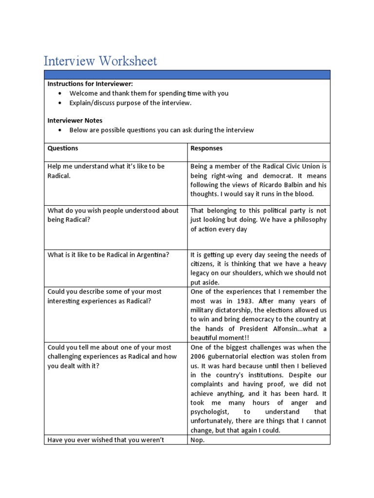 Bus321 Document Interview | PDF