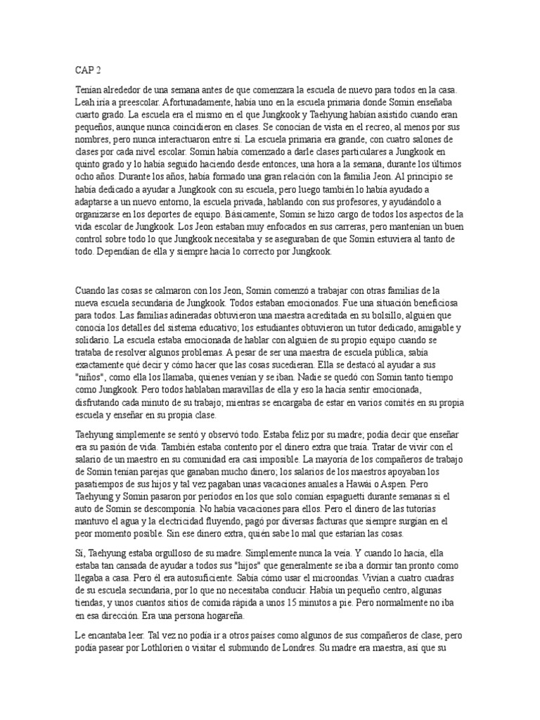 La vida cotidiana de Taehyung y Leah | PDF | Educación primaria