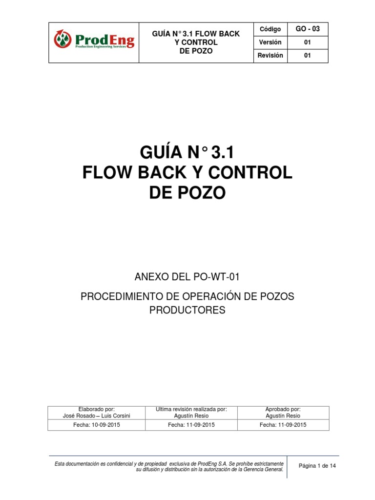Flowback Prodeng | PDF | Gases | Líquidos