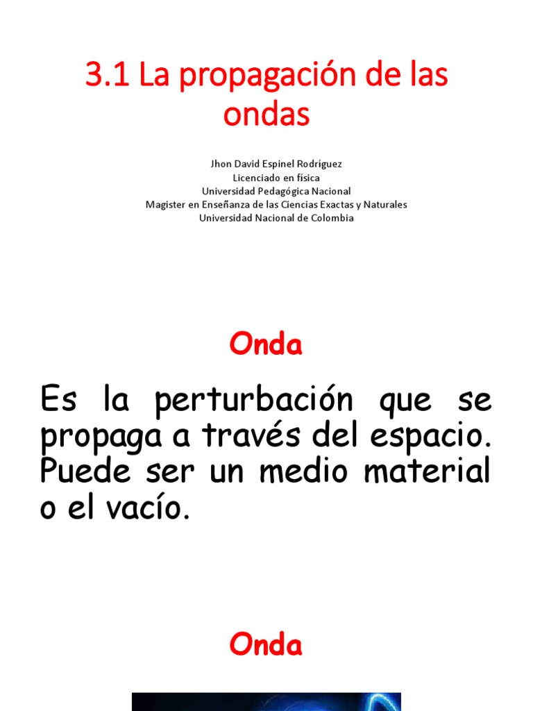 Propagación y características de ondas | PDF