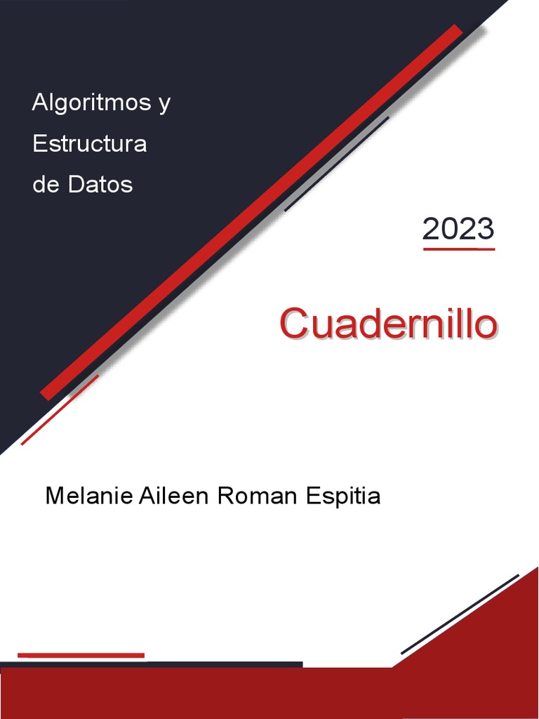 Manual de Algoritmos y Estructuras 2023 | PDF | Algoritmos | Lenguaje de programación