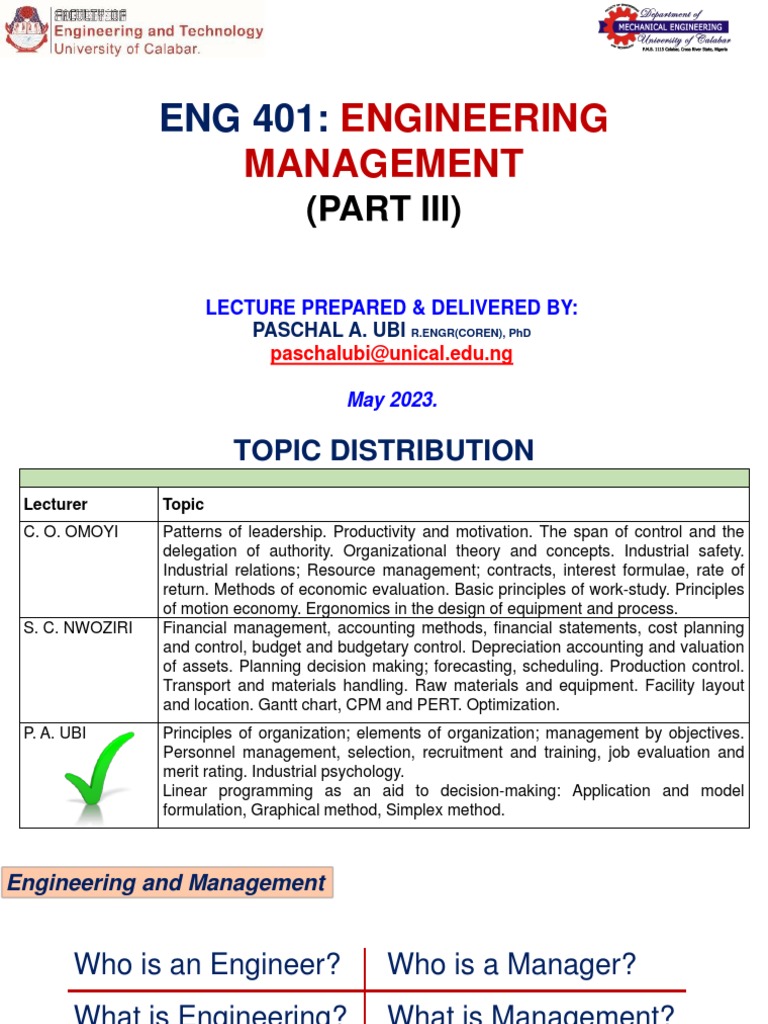Lecture Slide ENG 401 PART 3 | PDF | Linear Programming | Engineering Lecture Slide ENG 401 PART 3 | PDF | Linear Programming | Engineering