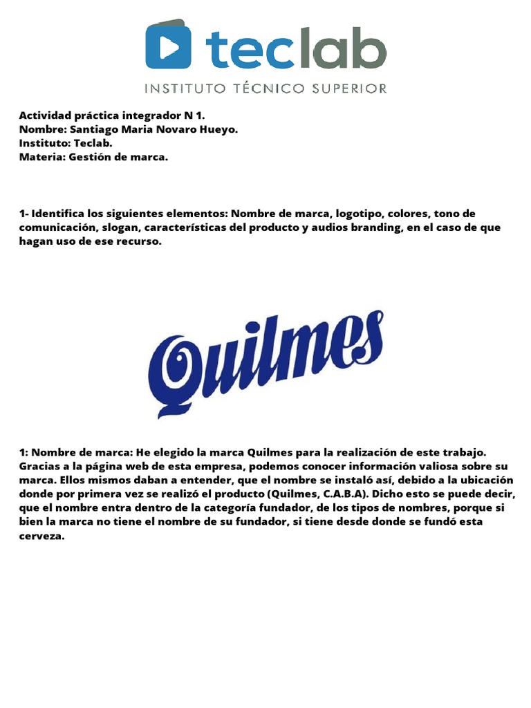 API 1 - Gestion de Marca Definitivo | PDF | Marca