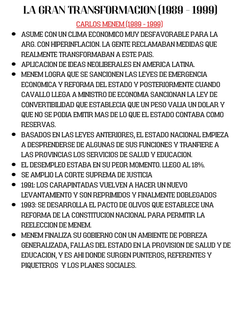 La Gran Transformacion | PDF