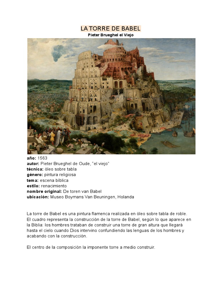 Torre de Babel | PDF | Pinturas