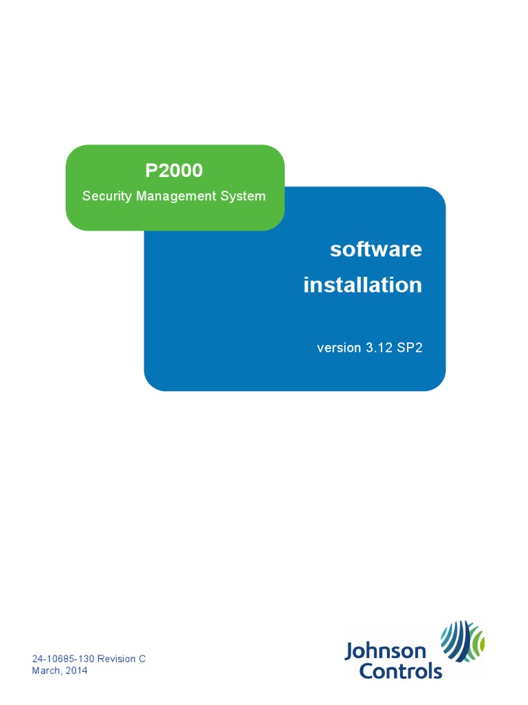 P2000 V3.12 Software Installation Manual | PDF | Microsoft Windows | Microsoft Sql Server