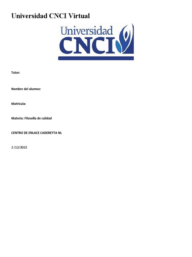 Proyecto Modular Filosofia de Calidad | PDF