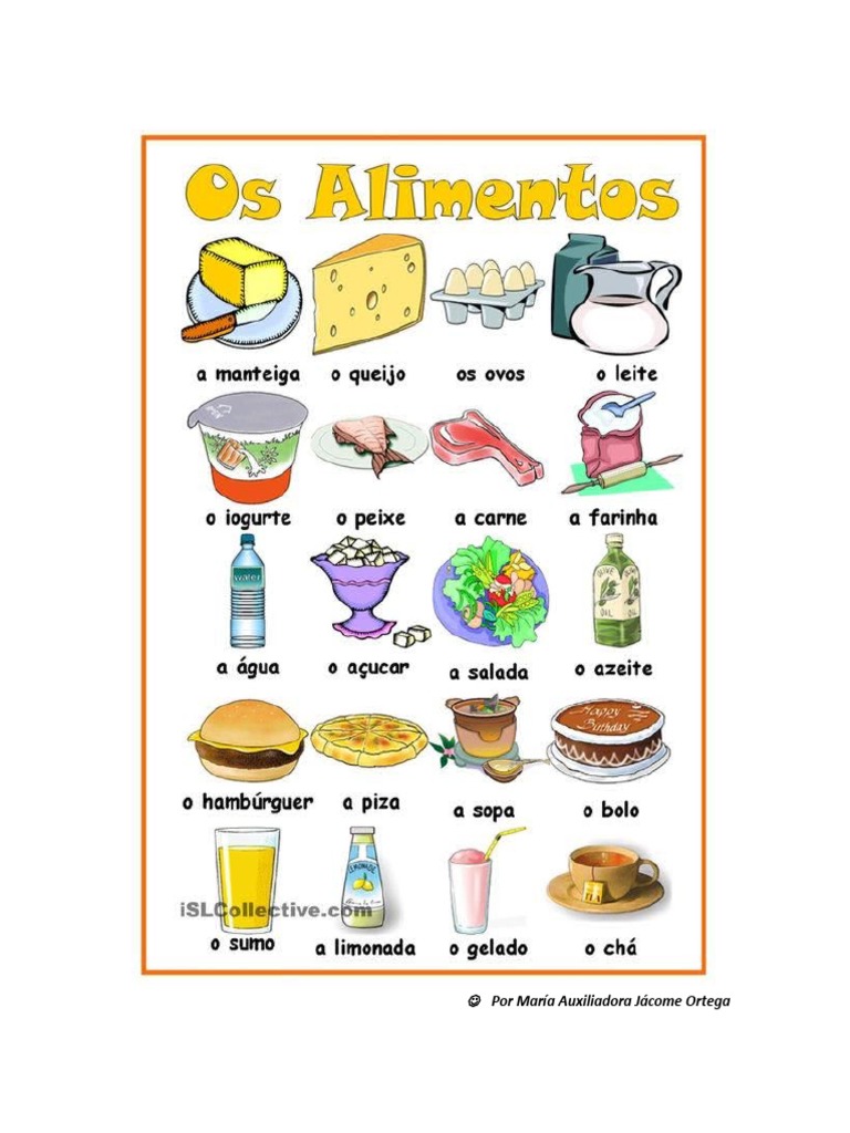 Os Alimentos (En Portugués) | PDF