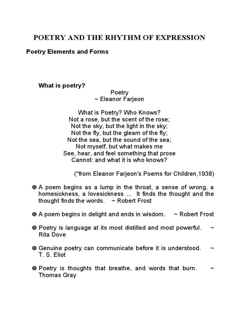 Poetry Part 01 | PDF