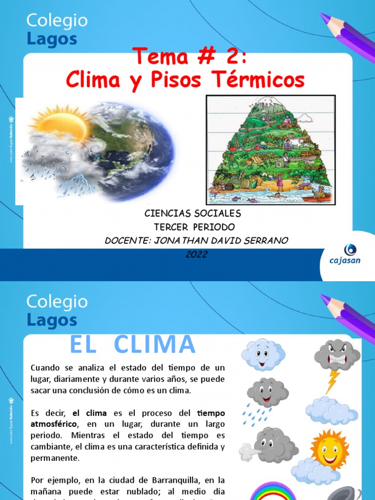Clima y Pisos Termicos | PDF