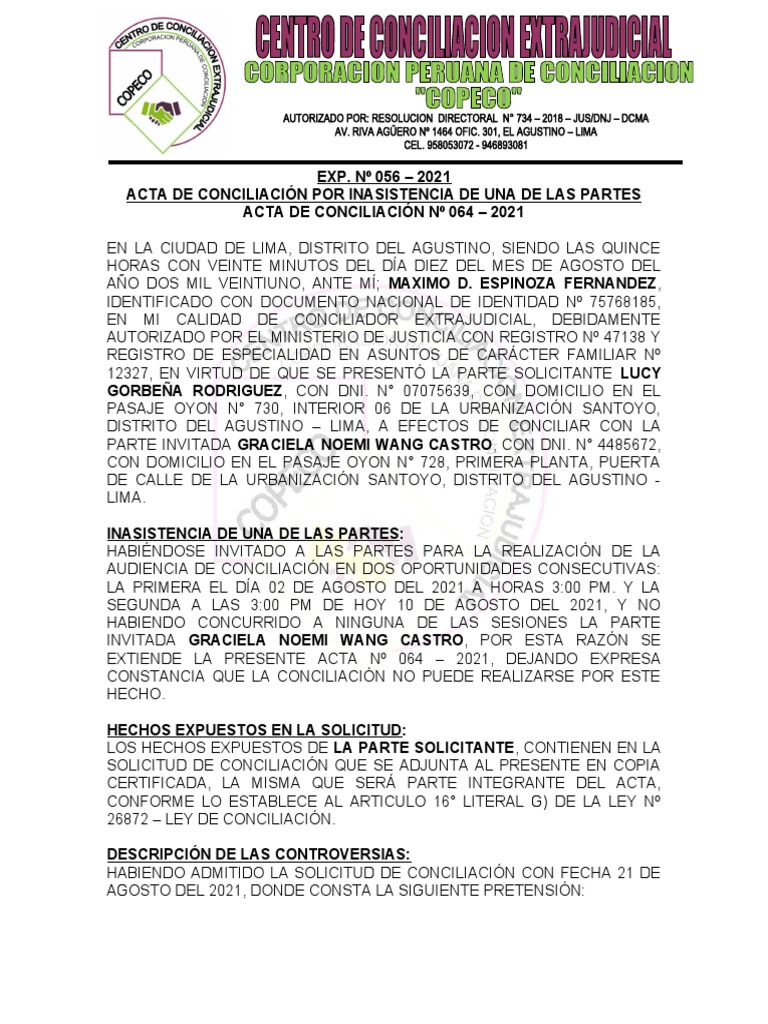 Acta I.U.P. 064-2021 | PDF