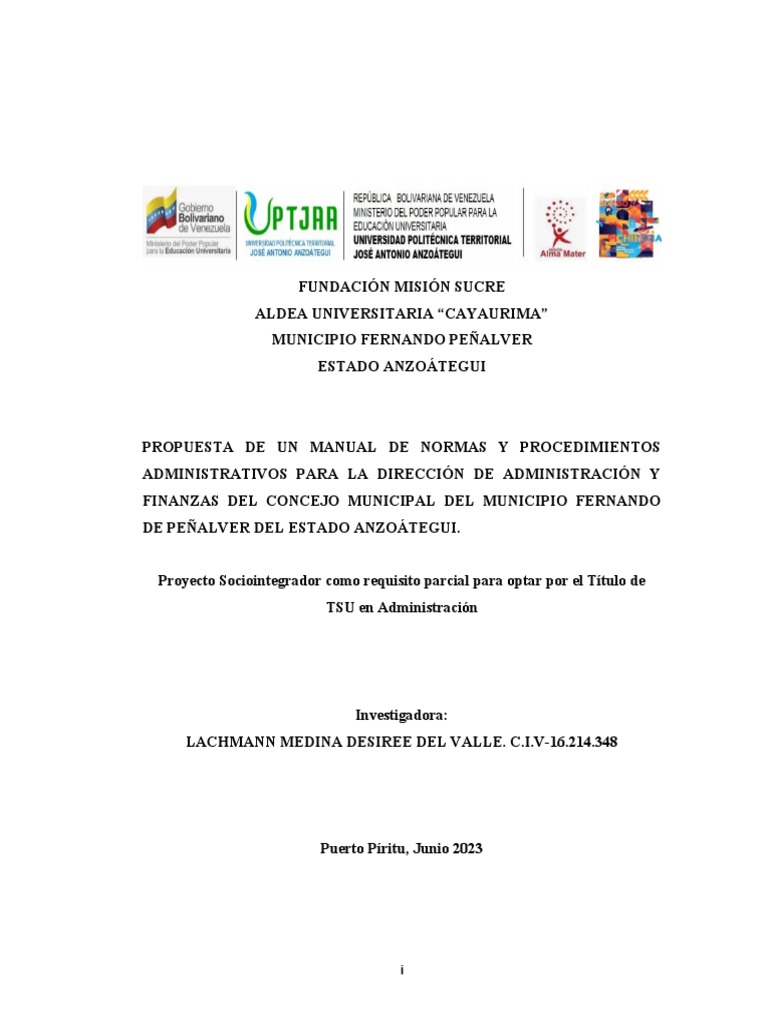 19 06 2023 Proyecto Final | PDF | Alcalde | Gobierno local