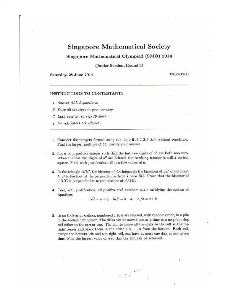 PDF Smo Junior Round 2 - Compress | PDF