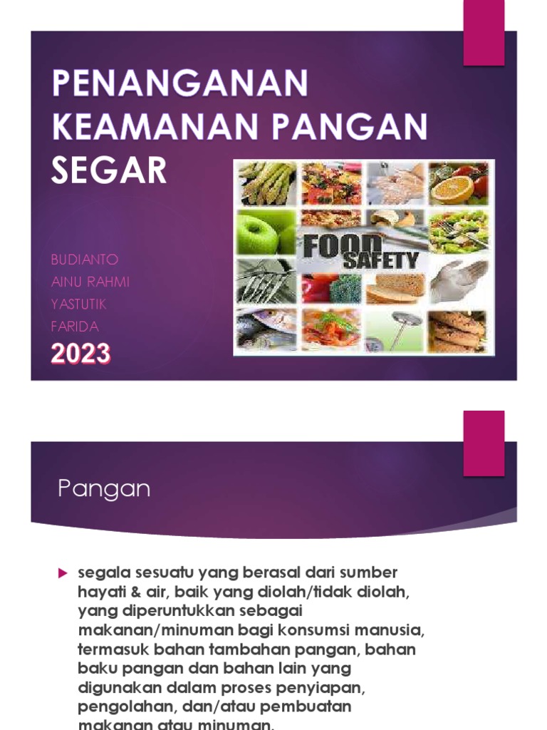 Keamanan Pangan Segar dan Pestisida | PDF