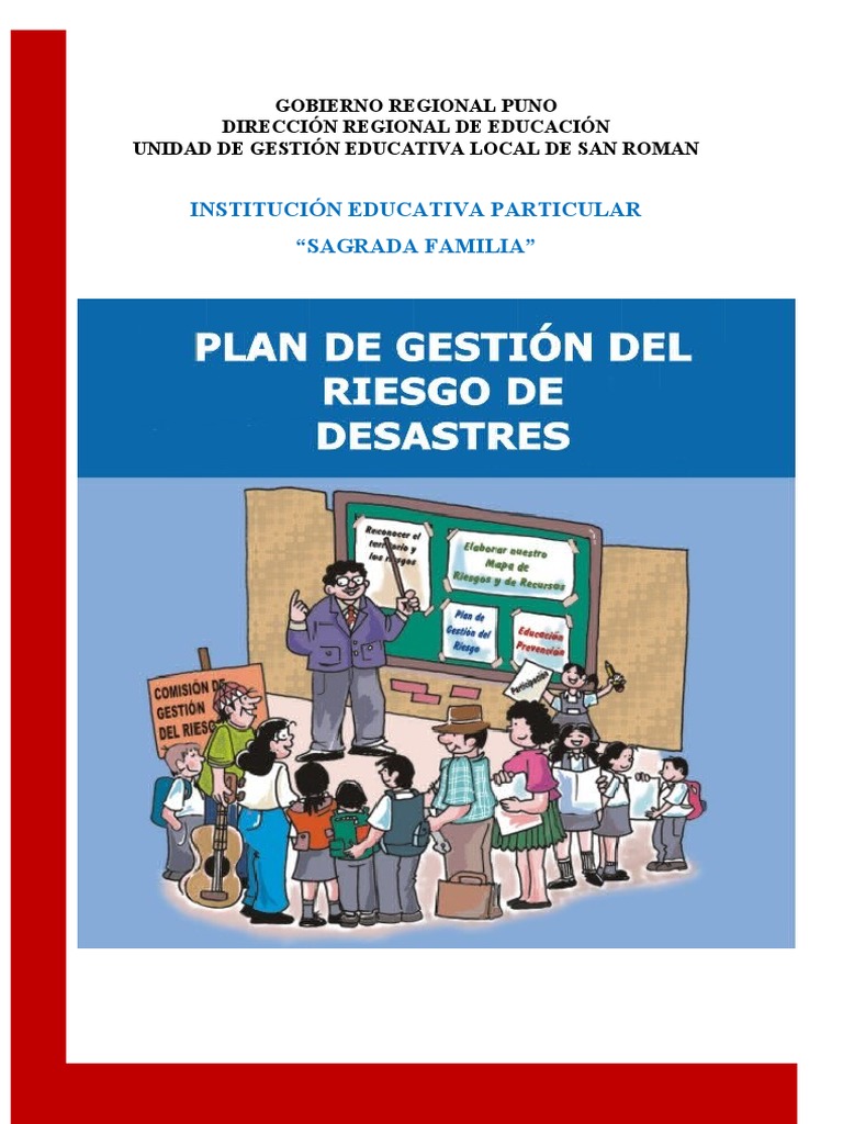 Plan Gestión de Riesgos de Desastres - IE | PDF | Radiación | Desastres naturales