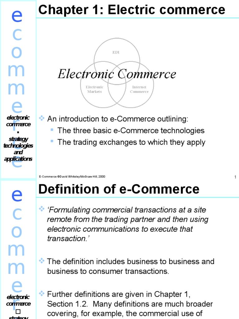 Chap 01 MC | PDF | Electronic Data Interchange | E Commerce