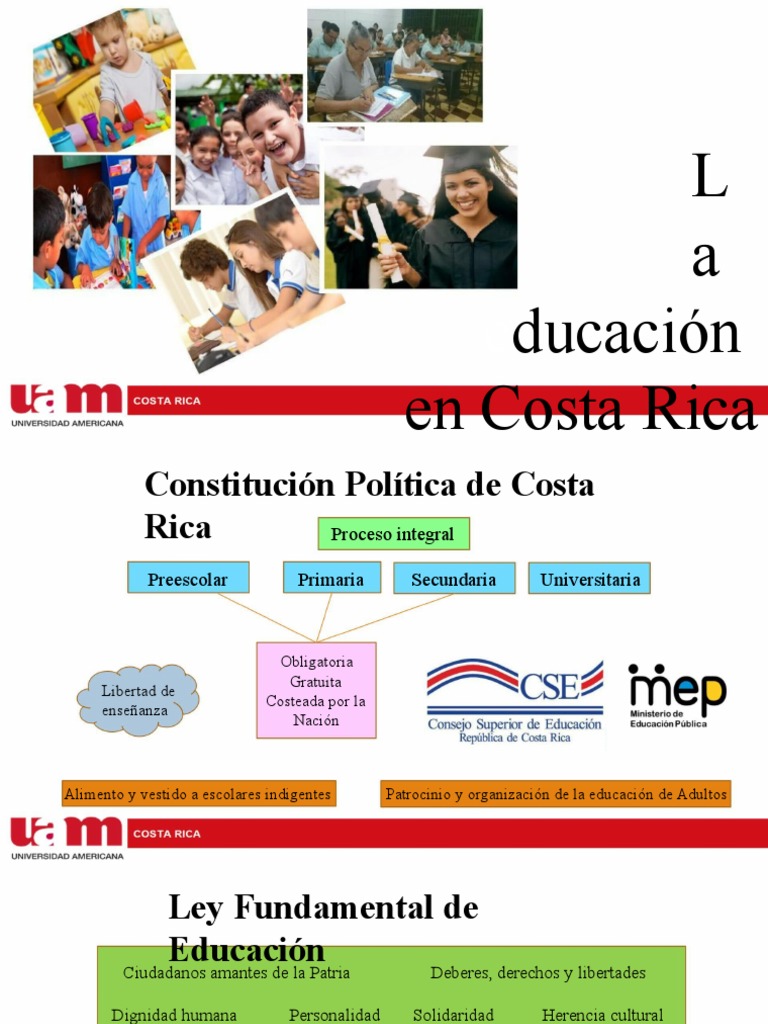 PPT La Educación en Costa Rica | PDF | Educación de la primera infancia | Educación primaria