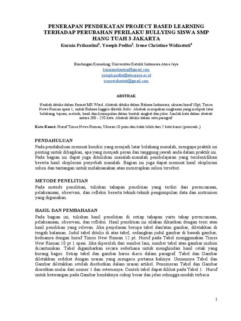 Format Penulisan Artikel | PDF